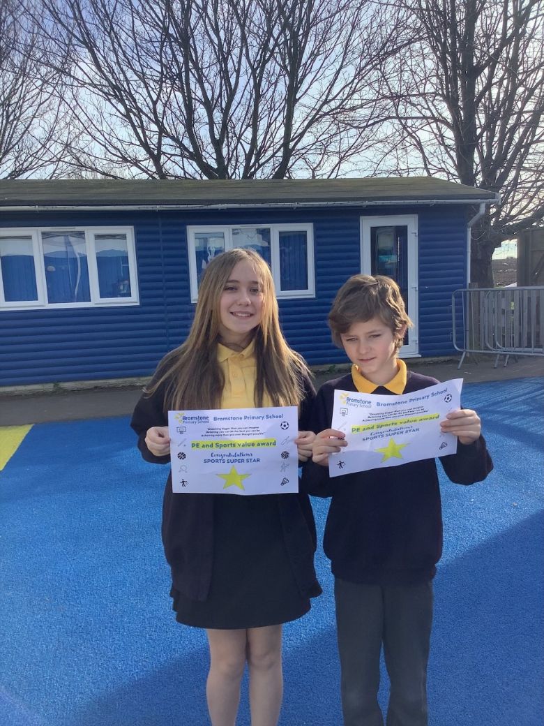 Bromstone Primary School - Sports Certificates