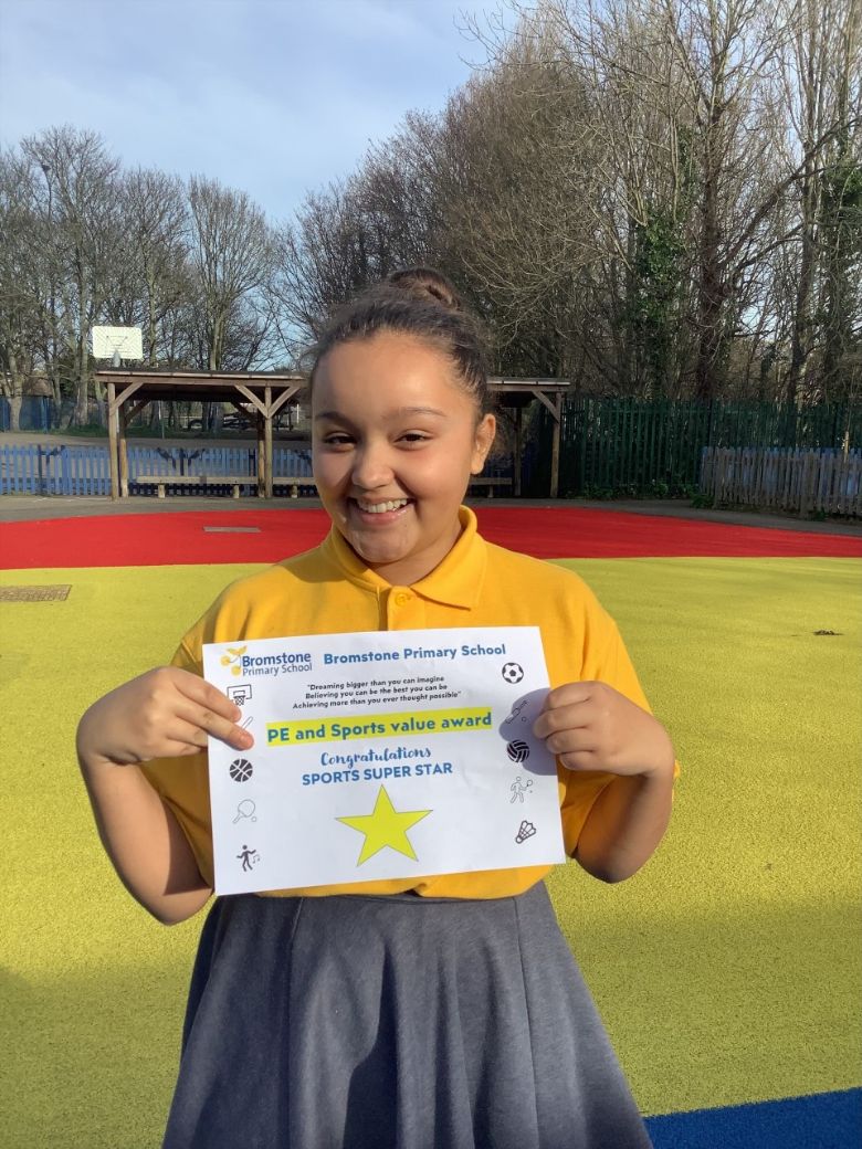 Bromstone Primary School - Sports Certificates